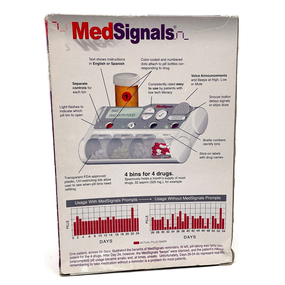 MedSignals Smart Pill Dispenser Automated Daily Remote Management Via ...