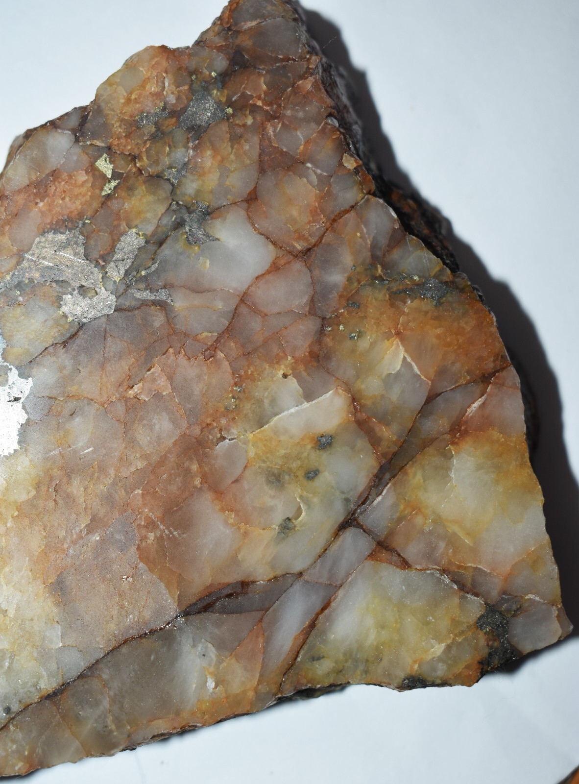 Gold Silver Copper Auriferous Quartz 1800s Ore Knob Copper Mine North ...