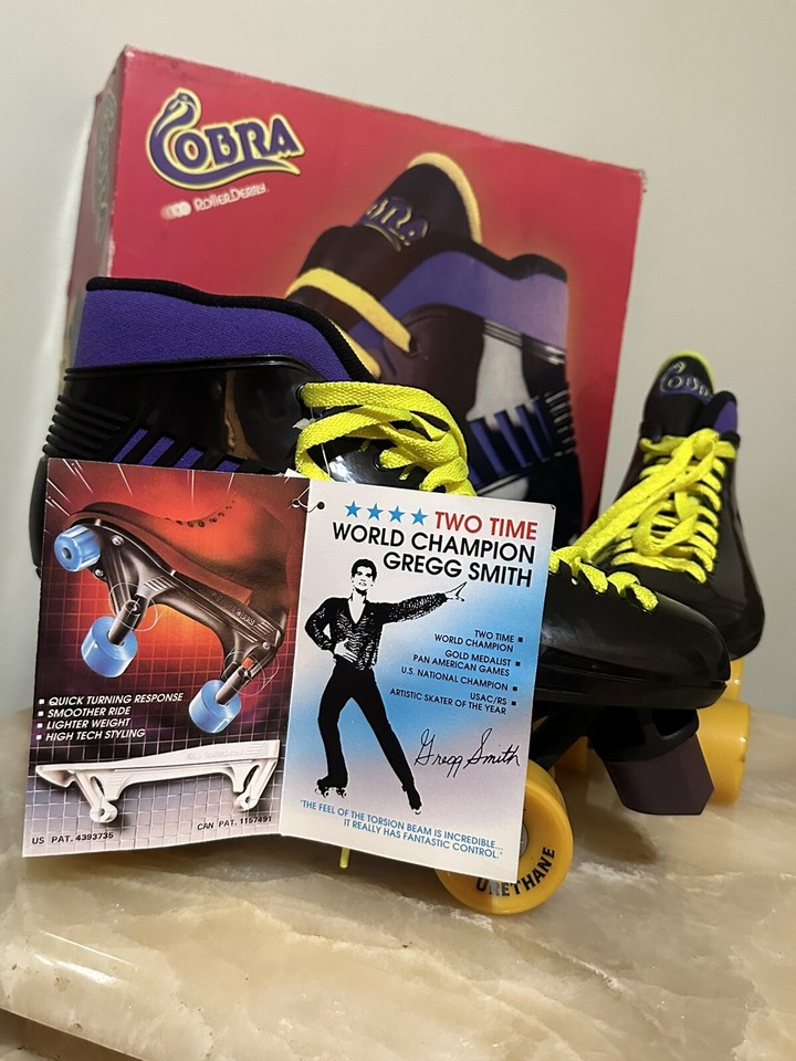 *NEW* MENS COLLECTIBLE ROLLER COBRA ROLLER DERBY SKATES TORSION BEAM ...