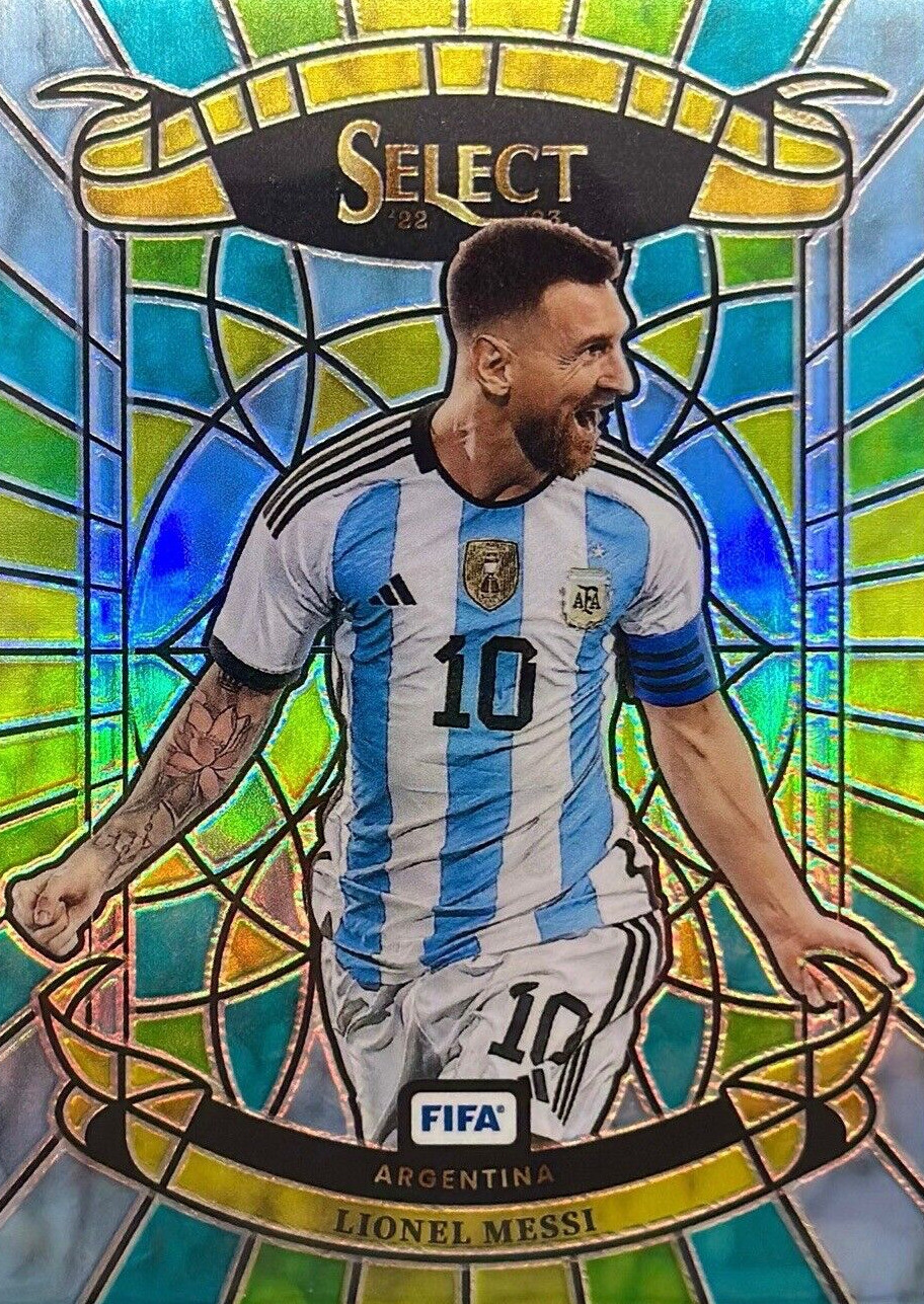 2022-23 Panini Select FIFA - Stained Glass #2 Lionel Messi for sale ...