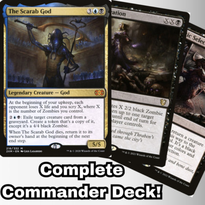 MTG Commander EDH Deck The Scarab God 100 Magic Cards Custom Deck ...