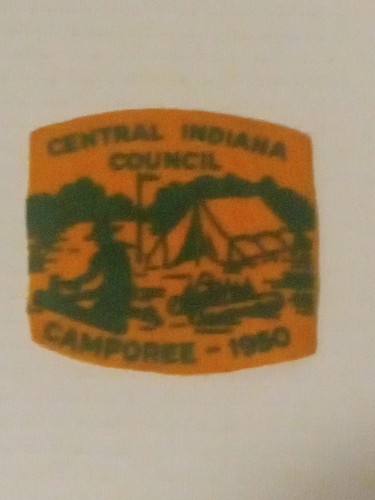 VINTAGE Early Boy Scout Felt Patch Central Indiana Council Camporee ...