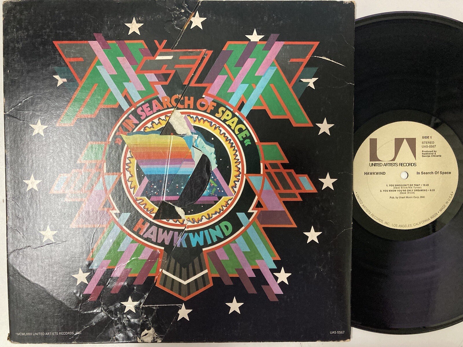 HAWKWIND - In Search of Space LP (1st US Pressing on UNITED ARTISTS) | eBay