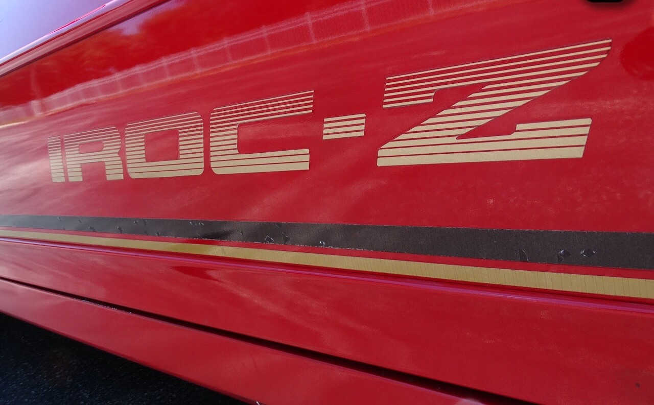 1985-1990 Chevrolet Camaro IROC-Z Door Vinyl Decals Pair Left & Right ...