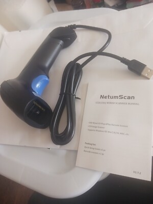 NETUM USB Wired 1D Plug and Play Barcode Scanner CCD C06 | eBay