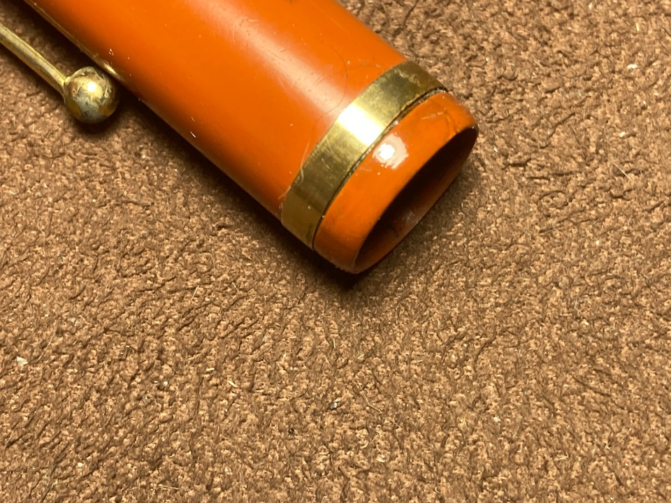 PARKER SENIOR DUOFOLD FOUNTAIN PEN IN ORANGE PERMANITE | eBay