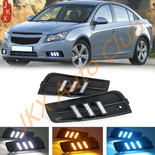 For Chevrolet Cruze 2009-2014 LED DRL Daytime Running Light Lamp W/Trun ...