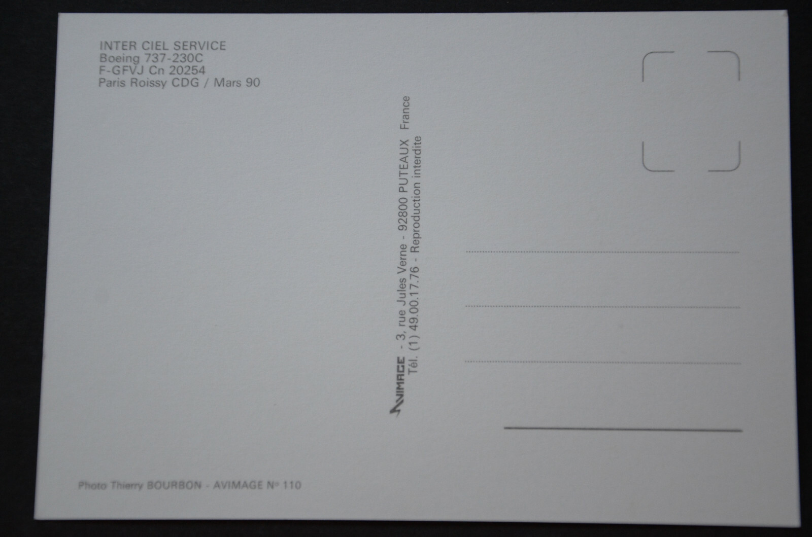 47630 Ak Aircraft Airport ICS Inter Ciel Service Boeing 737-230 C F ...