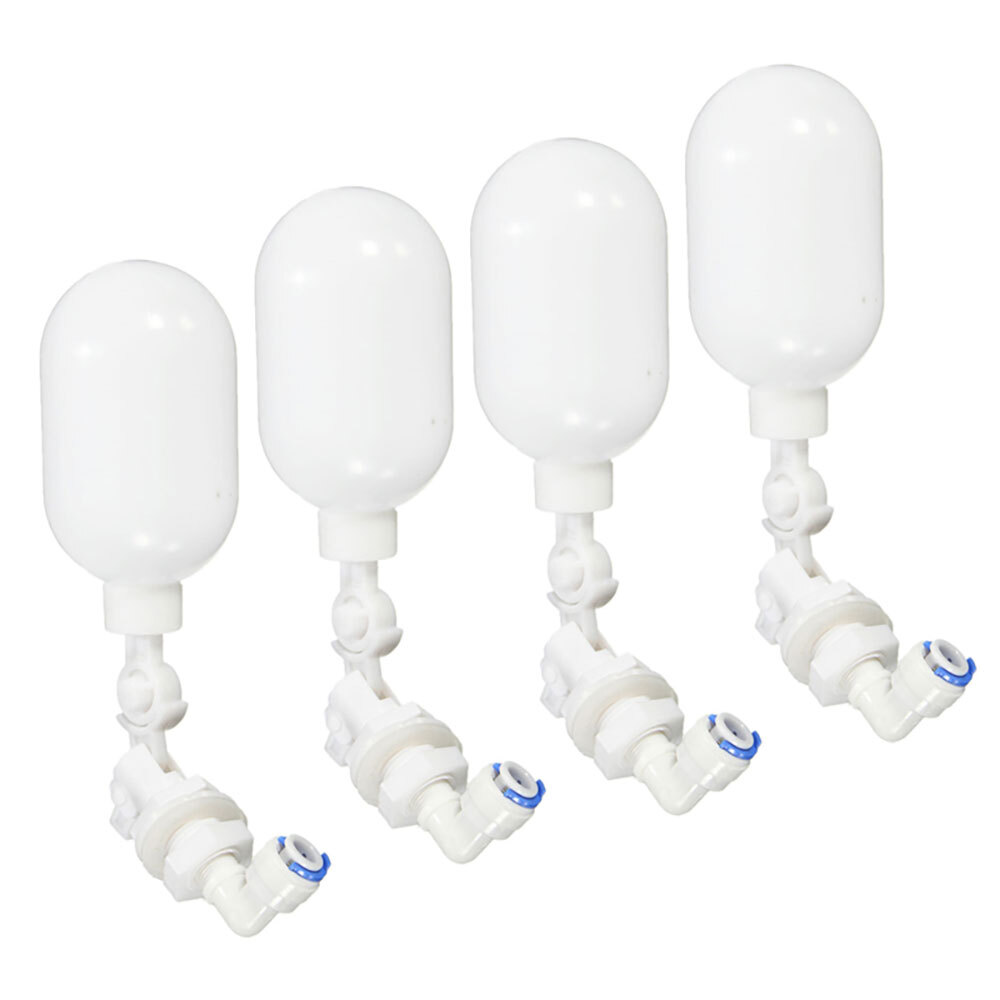 Pack of 4 Water Float Automatic Shut Off Valve Quick connctor Tank ...