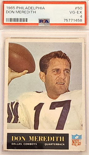 1965 PHILADELPHIA #50 DON MEREDITH PSA VG-EX 4 HOF | eBay