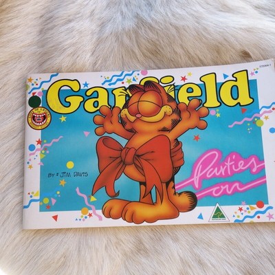 Vintage JIM DAVIS Garfield Parties 1988 80s Vintage Garfield Book ...