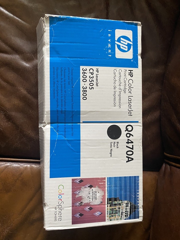 HP Laserjet Q6470A Black Toner Cartridge GENUINE SEALED 829160703084 | eBay