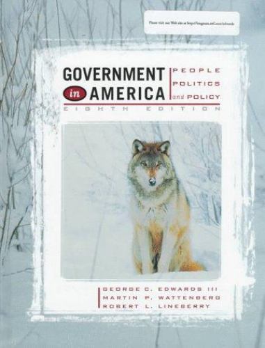 Government in America by George C. Edwards III (1997, Hardcover) for ...