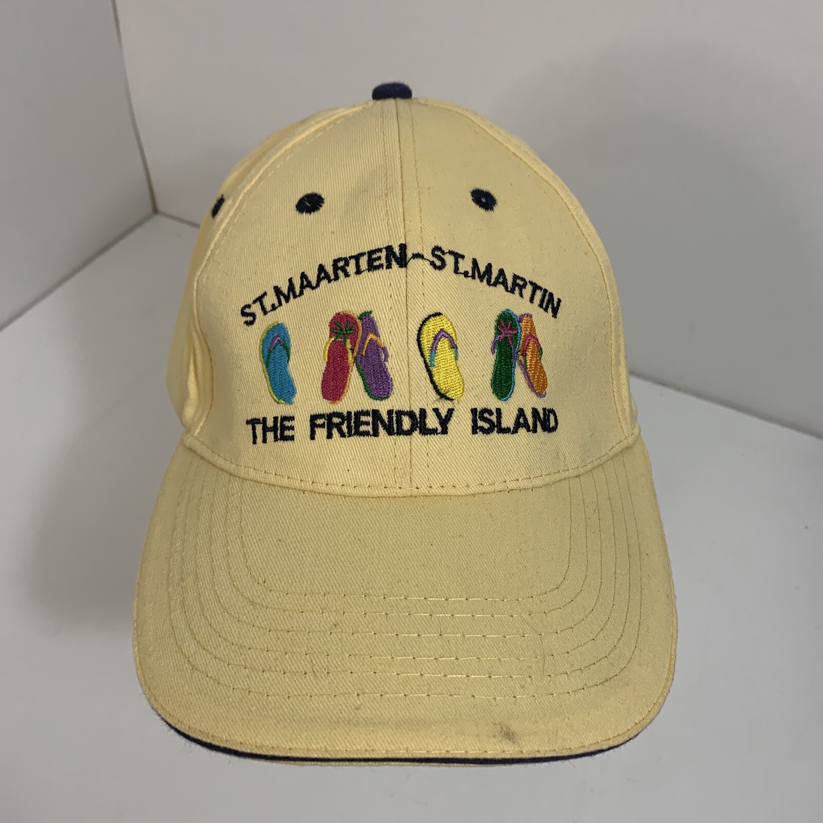 St. Maarten St. Martin Sandals Yellow Baseball Dad Hat Ball Cap Tourist ...