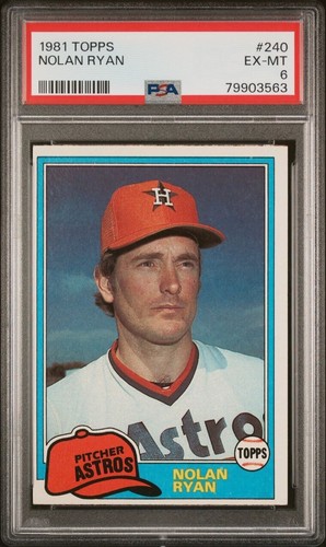 1981 Topps Nolan Ryan Houston Astros #240 PSA 6 HOF | eBay