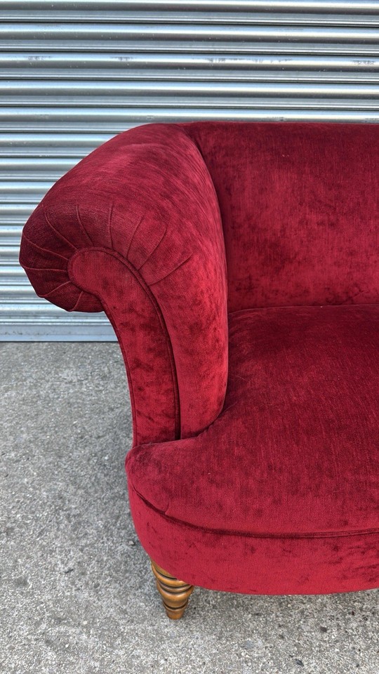 PARKER KNOLL ISABELLE 2 SEATER SOFA IN VIBRANT RED WINE COLOUR | eBay UK