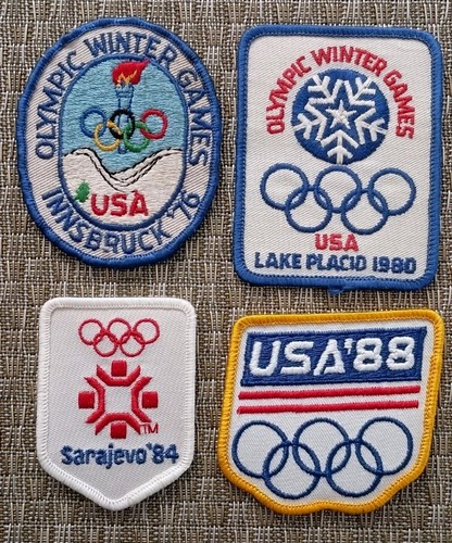 Lot VTG Winter Olympic Games Patches Innsbruck 1976 Lake Placid 1980 ...