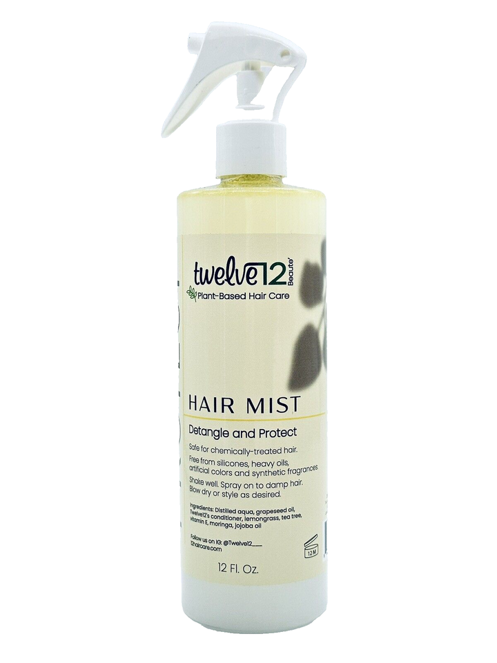 Twelve12 Beaute Hair Mist Detangle & Protect 12 Fl Oz -Plant Based Hair ...