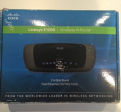 Cisco-Linksys E1000 Wireless-N Router COMPLETE IN BOX 745883589418| eBay