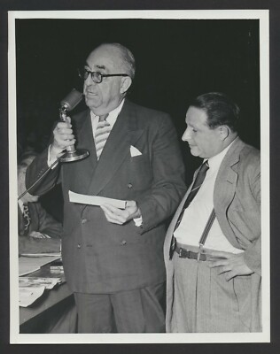 1950 Abe Saperstein Harlem Globetrotters Owner Basketball-Vintage Photo ...