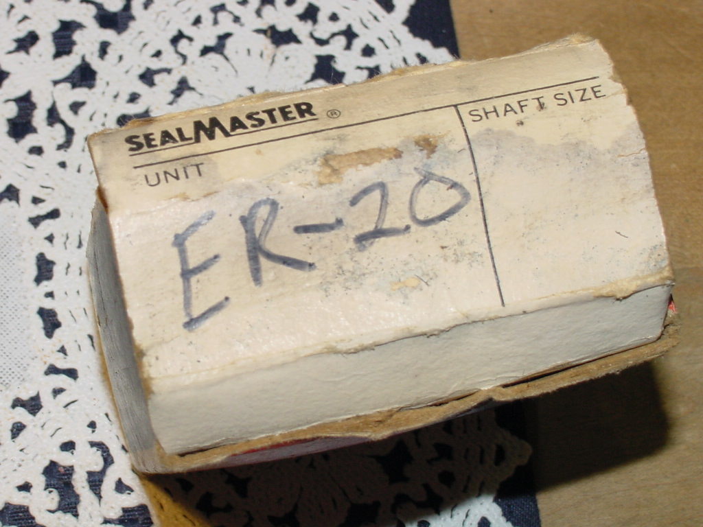 Morse SealMaster ER-20, Bearing Insert, 1.2500 in ID, 2.8346 in OD, 1. ...
