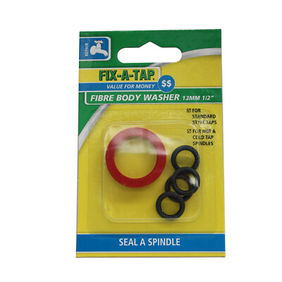 Fix-A-Tap Fibre Body Washer 1/2 Inch 13mm For Standard Hot and Cold ...