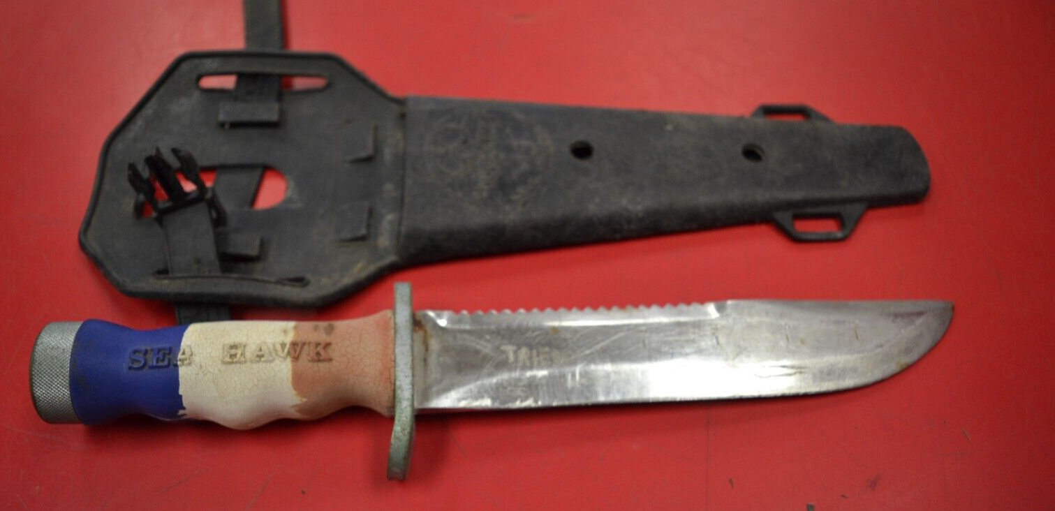 Vintage Aqualung Sea Hawk 200th Anniversary Stainless Dive Knife with ...