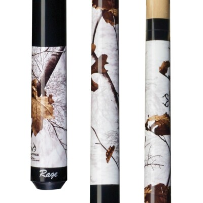 Rage RGCW "Real Tree" Snow White Camo Billiards Pool Cue Stick SHIPS ...