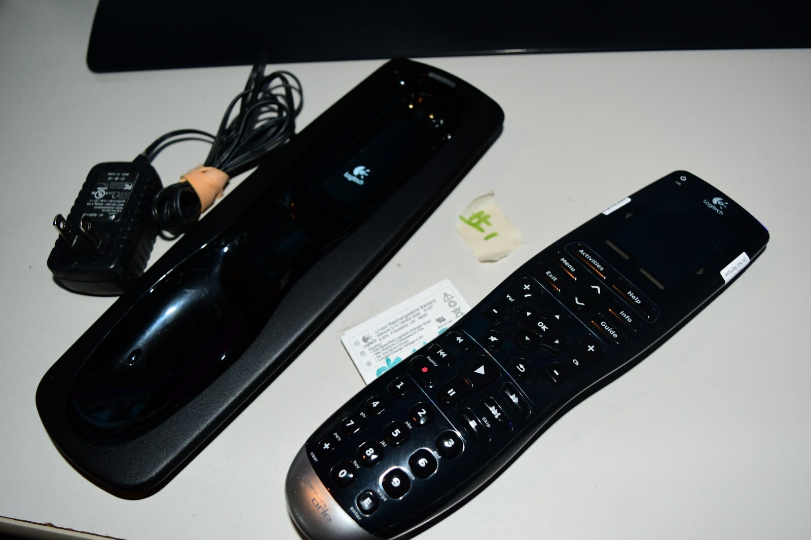 Logitech Harmony One Remote Control Charging Dock Power and Battery ...