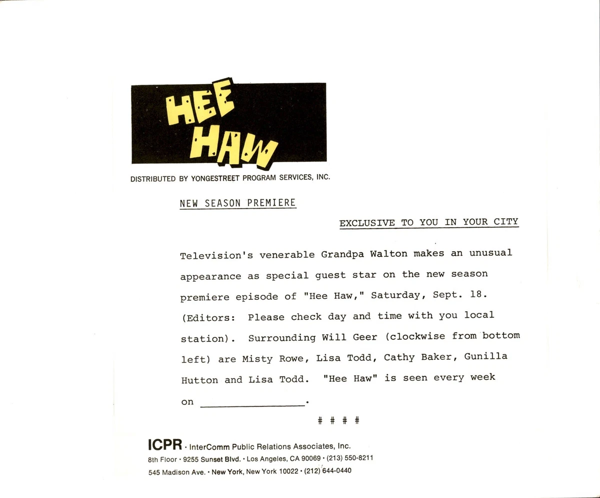 Cathy Baker Hee Haw Today