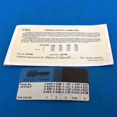 Densitometers - Densitometer Calibration