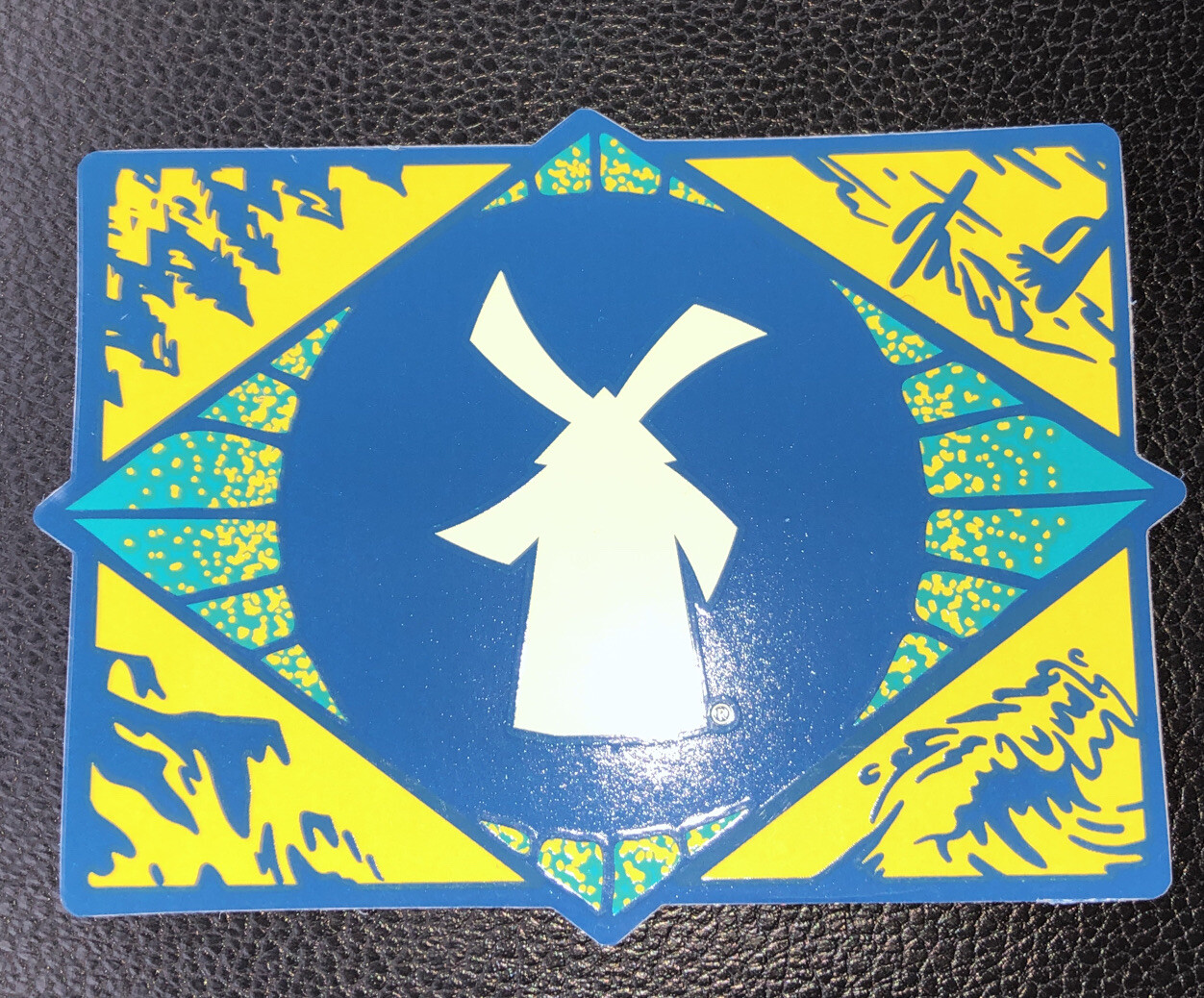 DUTCH Bros STICKER December 2020 MOUNTAIN Windmill WAVE Cactus YELLOW ...
