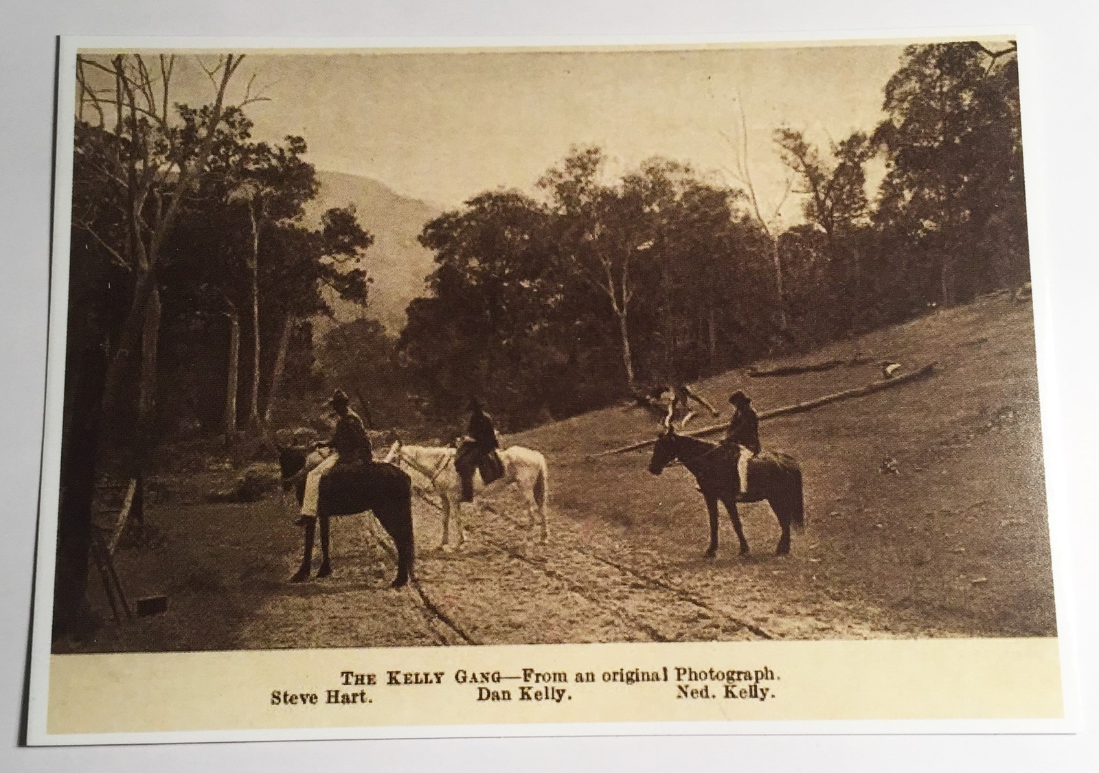 NED KELLY Old "The Kelly Gang" From Original Picture, Post Card ...