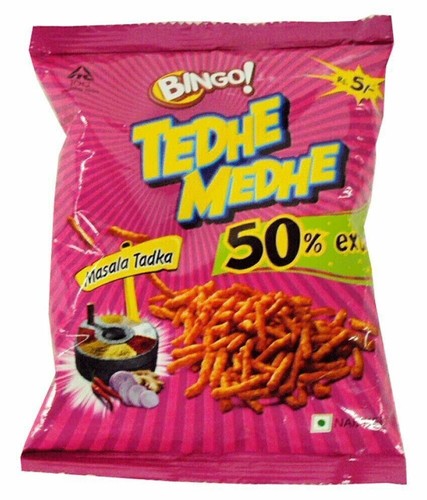 Bingo! Tedhe Medhe Mast Masala Tadka 25gm (Pack of 10) + Free Shipping ...