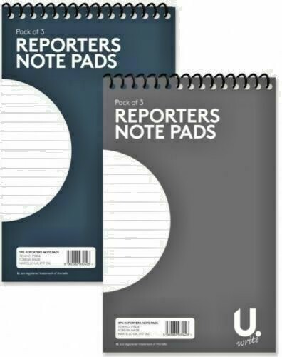New 3 pack reporters notepad school Office Business Stationery Paper ...