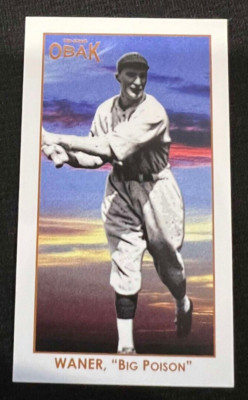 PAUL WANER Big Poison 2011 Tristar Obak Mini Brown T-212 #8 MLB HOF #57 ...