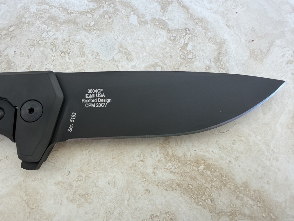 ZT 0804CF REXFORD Zero Tolerance Knife CPM-20CV Carbon Fiber Rare NIB ...