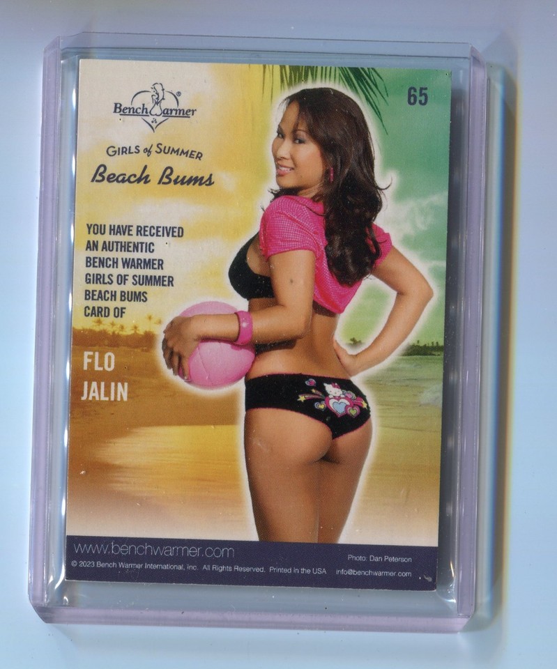 FLO JALIN 2025 BENCHWARMER GIRLS OF SUMMER GREEN BEACH BUMS BUTT CARD # 5/5 | eBay