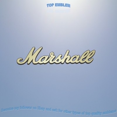 MARSHALL emblem badge replacament logo decal sticker aufkleber plaque ...