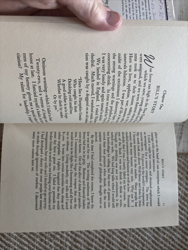 Alcoholics Anonymous Big Book 1St Edition Reproduction 1939 Alcoholism ...