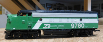 Bachmann Ho F7A EMD Burlington 9760 Diesel Locomotive Clean BUY IT NOW ...