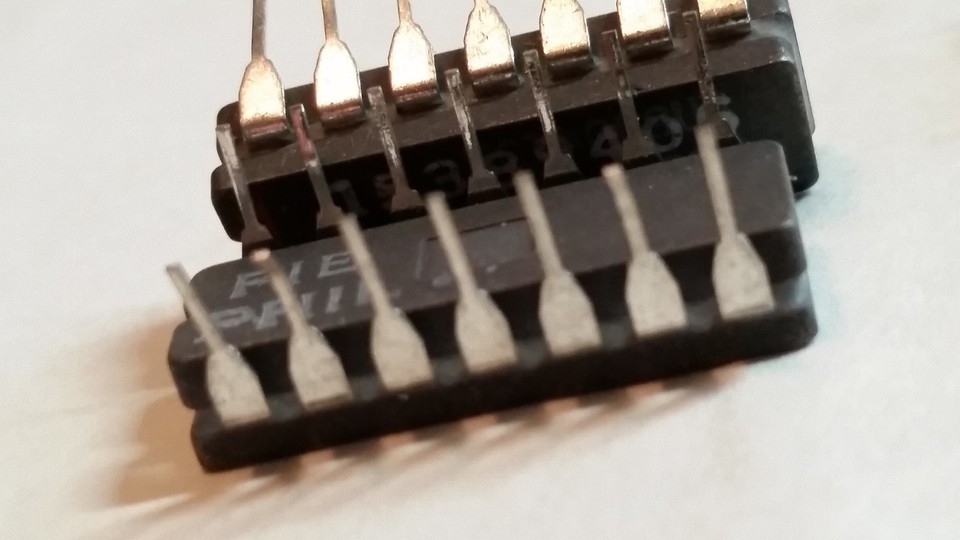 7 VINTAGE 14-Pin IC Integrated Circuit Processor Chip FIE 15389406 ...