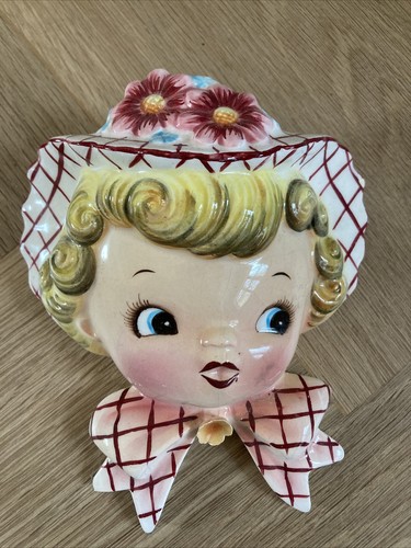 Highly Collectible 1956 Vintage Lefton Miss Dainty Wall Pocket | eBay