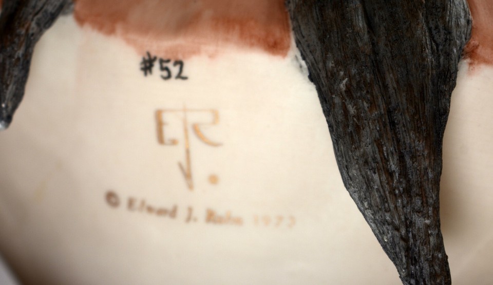 Porcelain Bust by Edward J Rohn, Apache Indian Bust Sculpture Limited ...