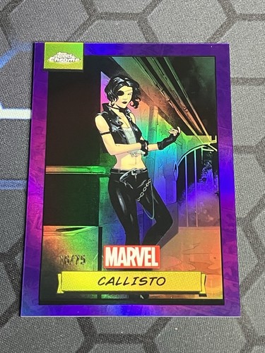 2024 Topps Chrome Marvel Callisto #137 Purple Refractor 16/75 | eBay