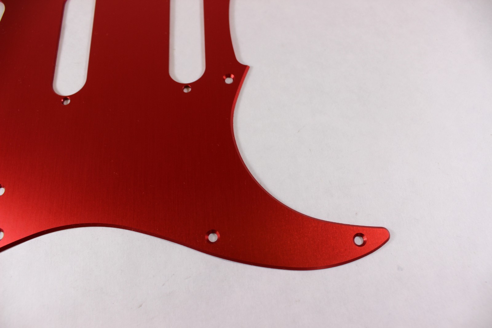 Red Anodized Aluminum SSS Strat Pickguard- Fits Fender Stratocaster | eBay