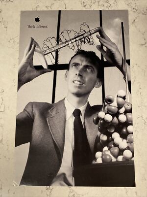 Apple "Think Different" Ad Campaign "Genius" Poster Dr. James Watson 17 ...
