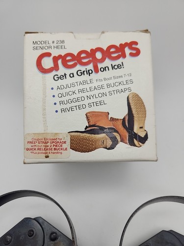 Creepers Get a Grip On Ice Boot Size 7-12 Riveted Metal Crampions New ...