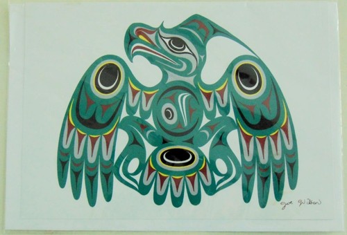 "EAGLE" - NEW 6" X 9" ART CARD BY COAST SALISH ARTIST JOE WILSON | eBay