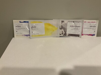 *4 PACK* Bath & Body Works FACE MASKS Relax + Glow + Rejuvenate + Awake ...